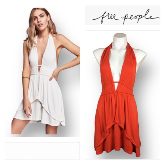 Free People | Dresses | Free People Fp Beach Flare Ribbed Halter ...